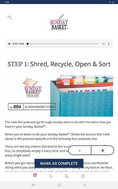 The Sunday Basket - Organize and Prioritize - Honing A Healthy Home